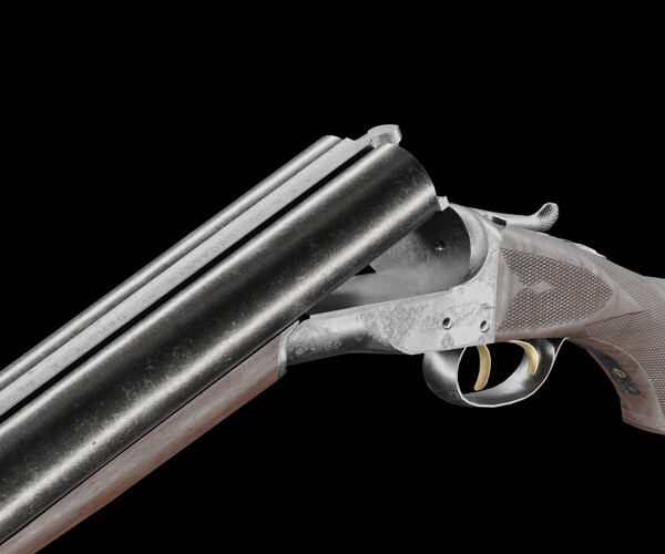 ArtStation - colt 1883 double barrel shotgun | Resources