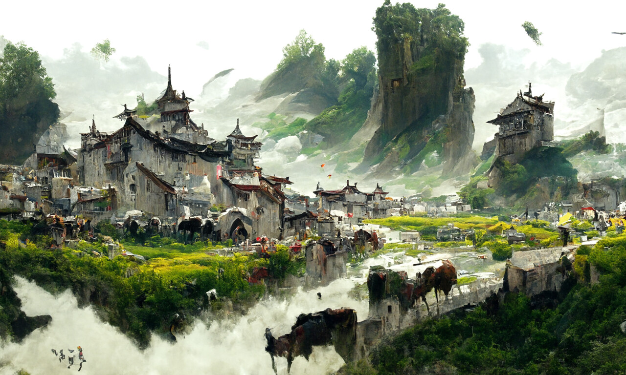 ArtStation - The Town in Outland #1 | Artworks