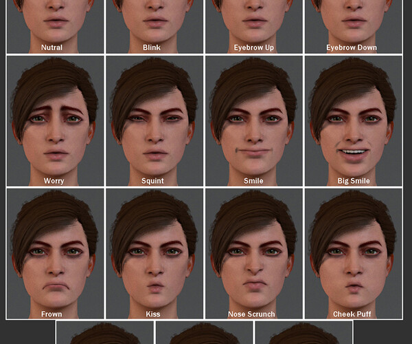 ArtStation - Female Base character(Rig) | Game Assets