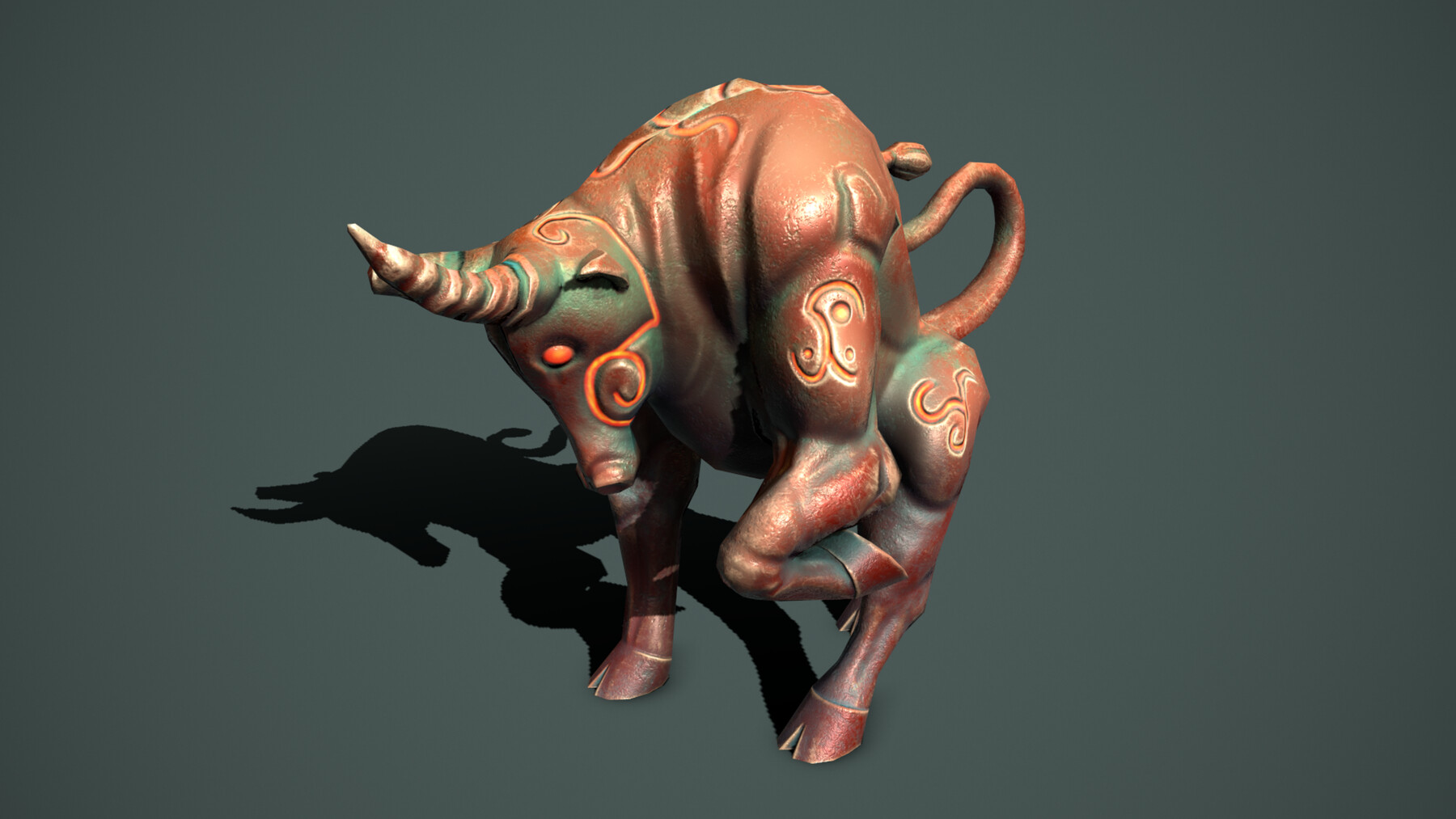 ArtStation - Statue bull | Game Assets