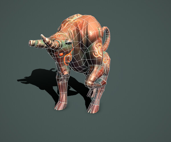 ArtStation - Statue bull | Game Assets