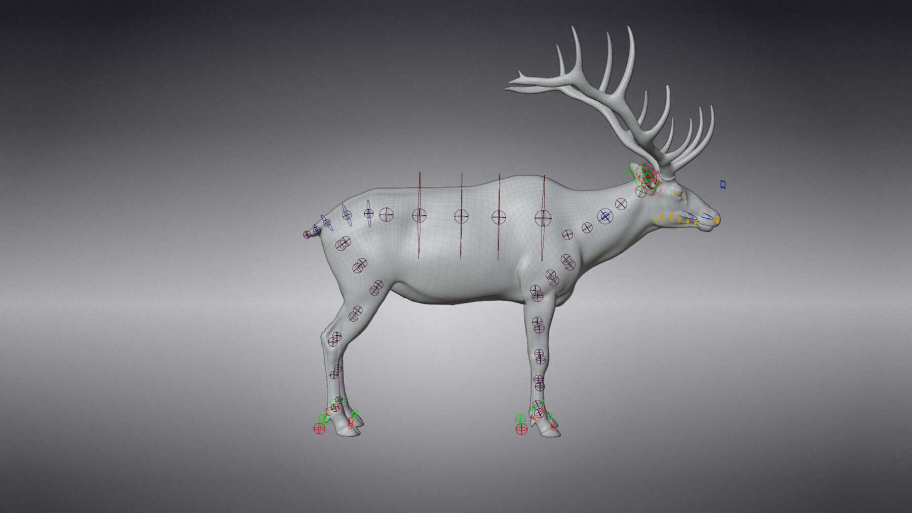 ArtStation - Male Elk Animated | VFX Grace | Game Assets