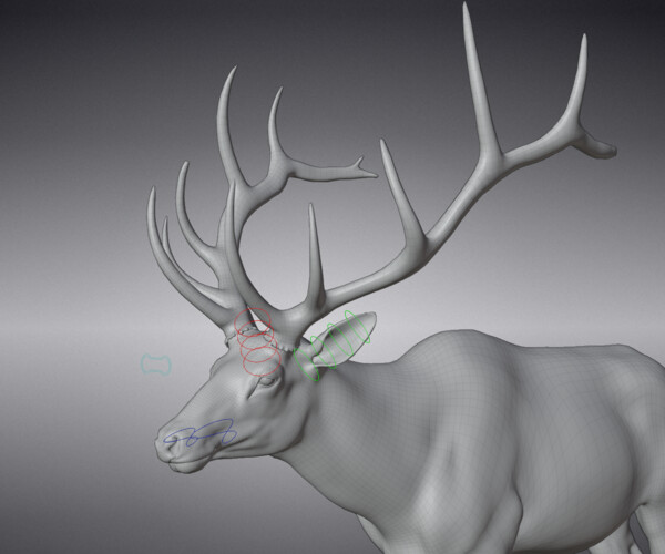 ArtStation - Male Elk Animated | VFX Grace | Game Assets