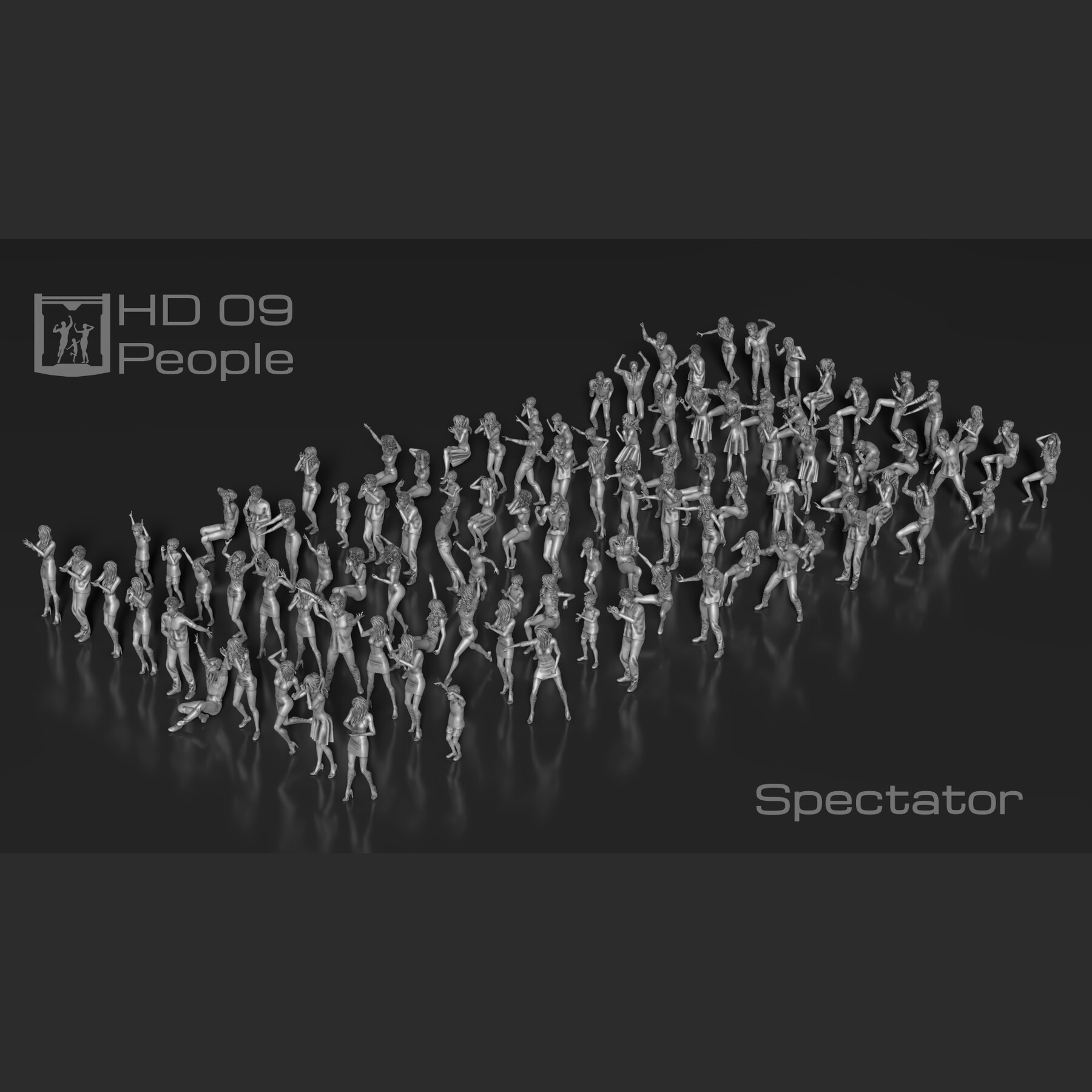 ArtStation - HD People 09 spectator | Resources
