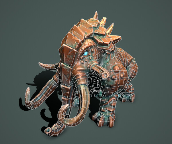 ArtStation - Statue mammoth | Game Assets