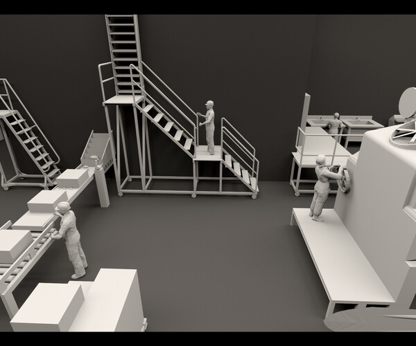 ArtStation - Interior Factory- Vol 06- High detail 3d models | Resources
