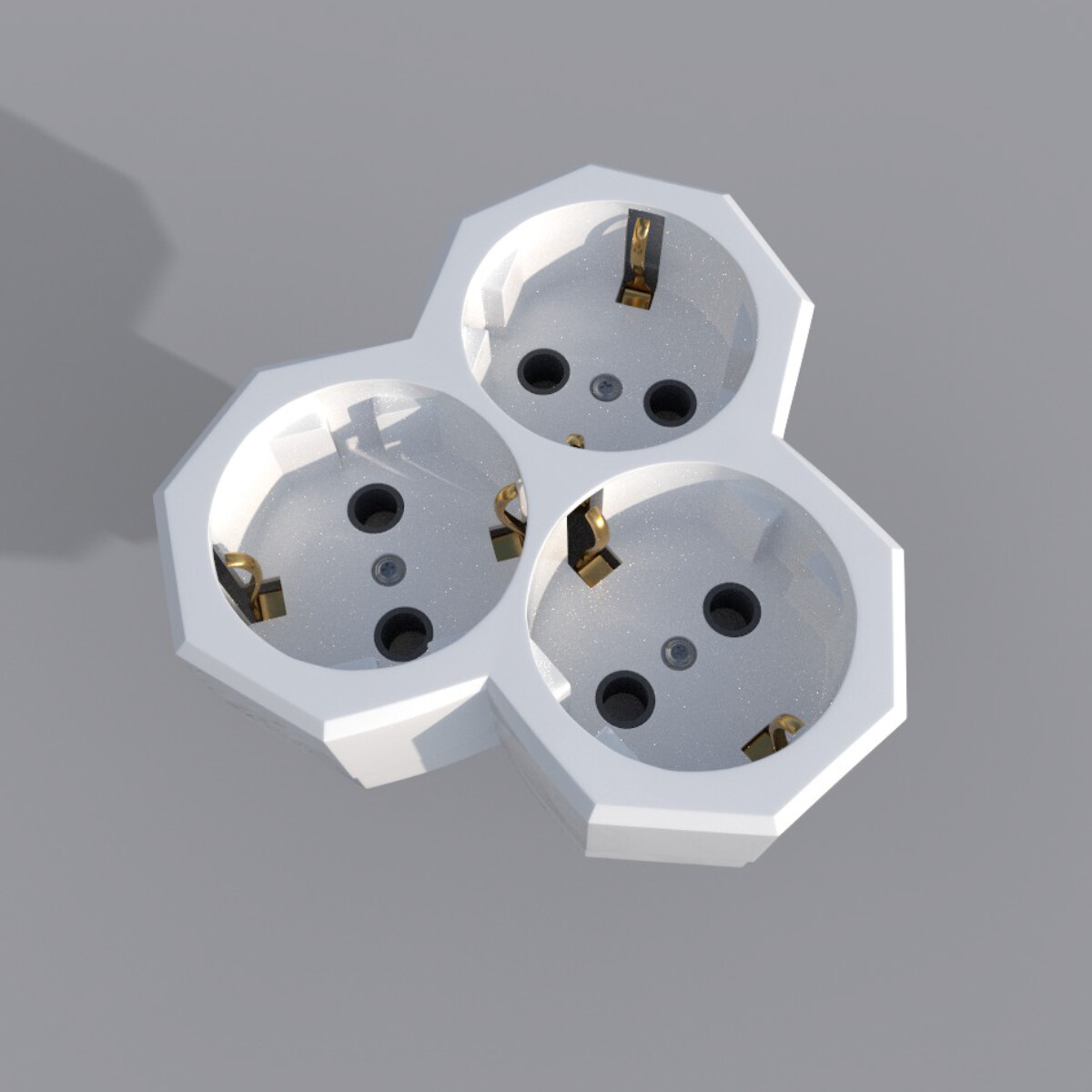 ArtStation - Triple socket adapter | Game Assets