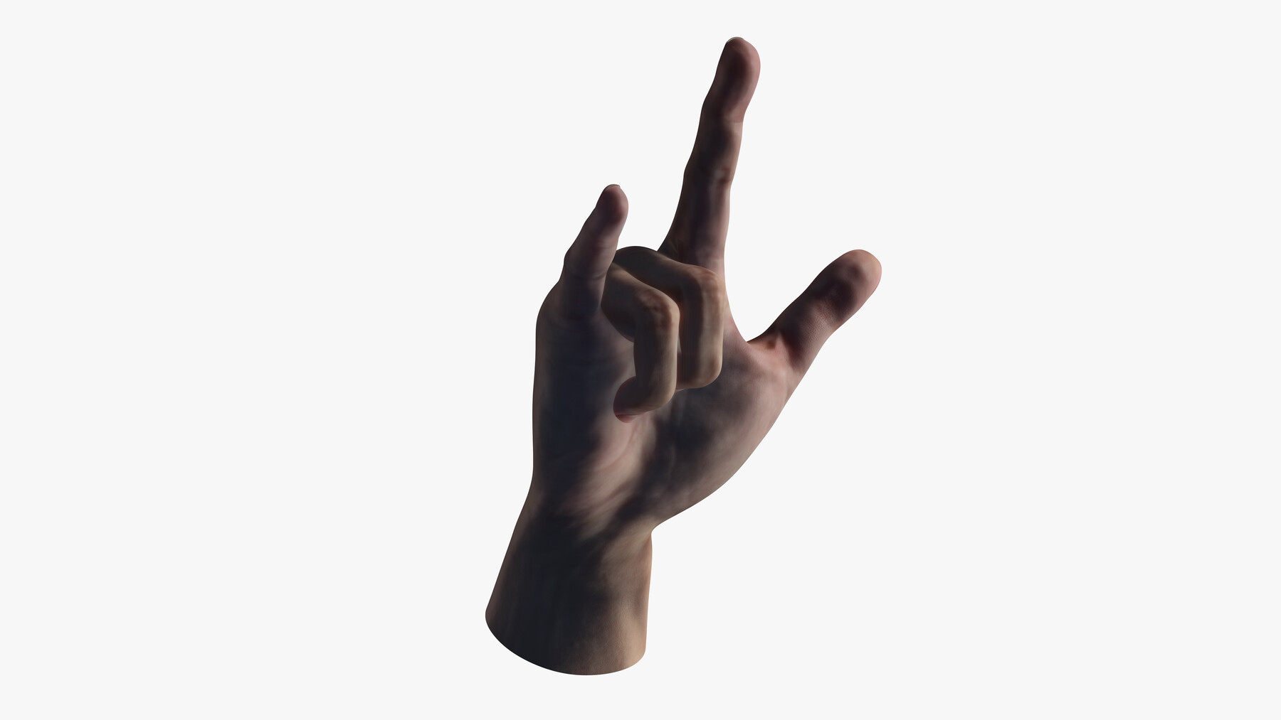 ArtStation - Hand Motion Gesture Rock Low-poly 3D model | Game Assets