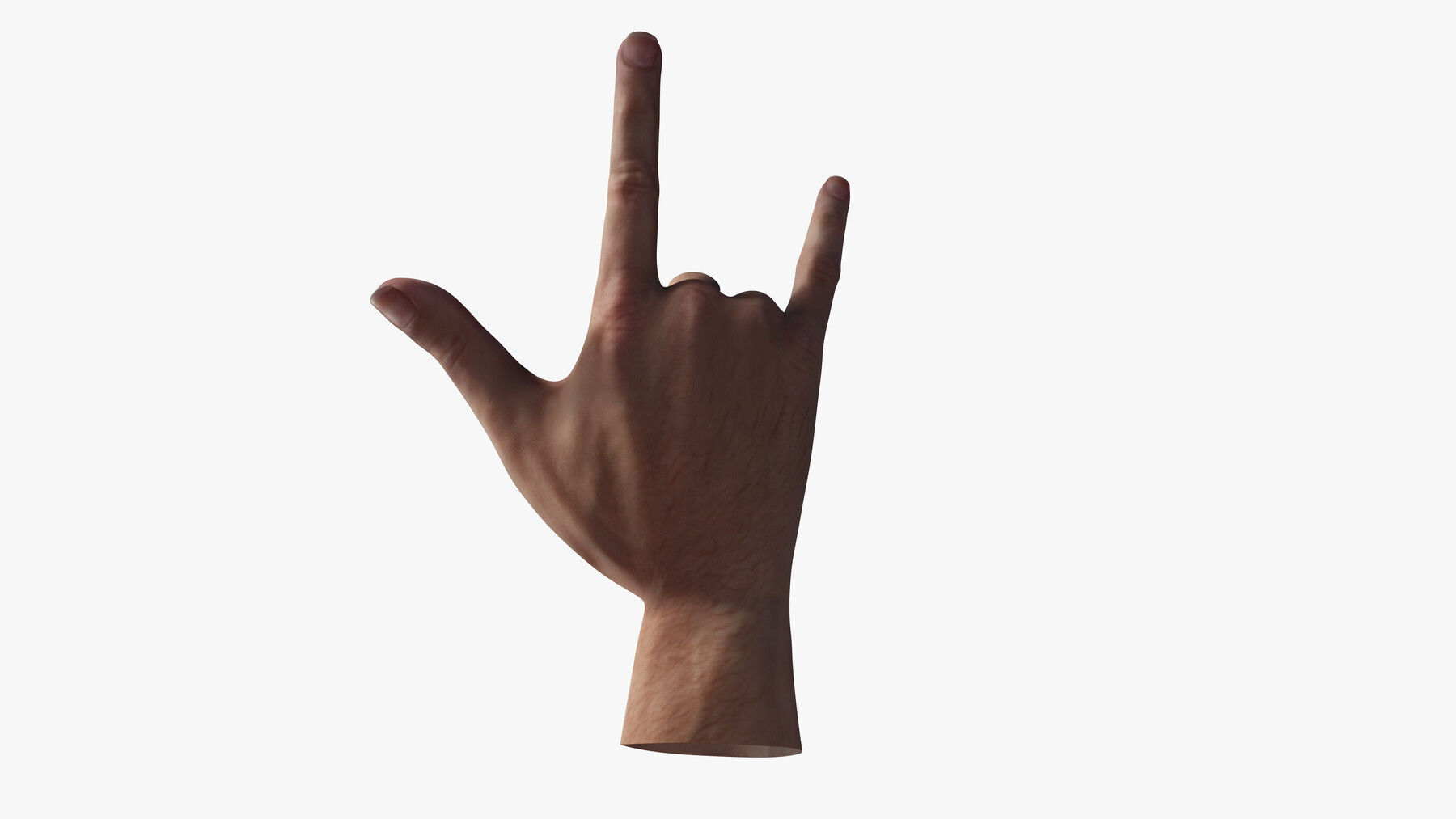 ArtStation - Hand Motion Gesture Rock Low-poly 3D model | Game Assets