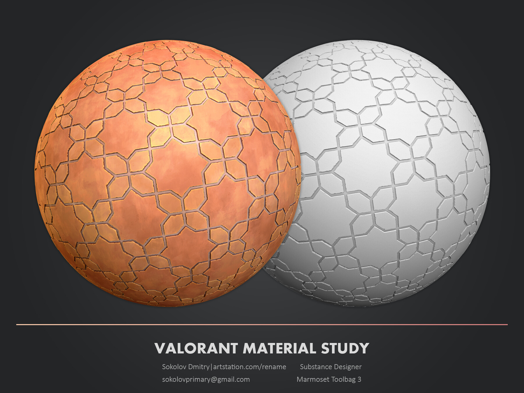 ArtStation - Stylized Oriental Floor Tile - Substance 3D Designer ...