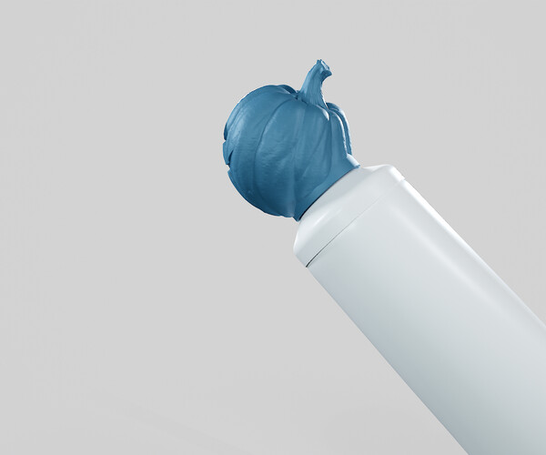 ArtStation - Halloween Pumpkin Head - Toothpaste Cup 04 3D print model ...