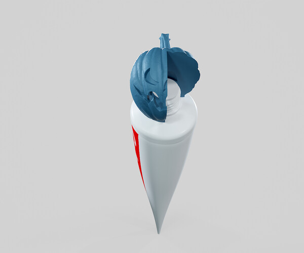 ArtStation - Halloween Pumpkin Head - Toothpaste Cup 04 3D print model ...