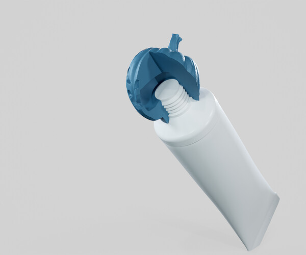 ArtStation - Halloween Pumpkin Head - Toothpaste Cup 04 3D print model ...