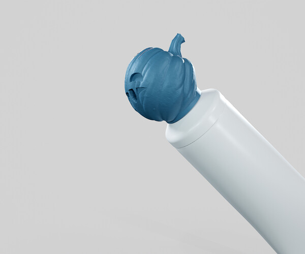 ArtStation - Halloween Pumpkin Head - Toothpaste Cup 05 3D print model ...