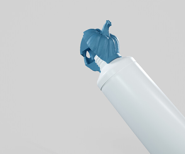 ArtStation - Halloween Pumpkin Head - Toothpaste Cup 05 3D print model ...