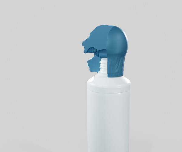 ArtStation - Halloween Zombie Head - Toothpaste Cup Dispenser 3D print ...