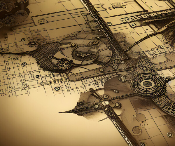 ArtStation - Steampunk Blueprints | Artworks