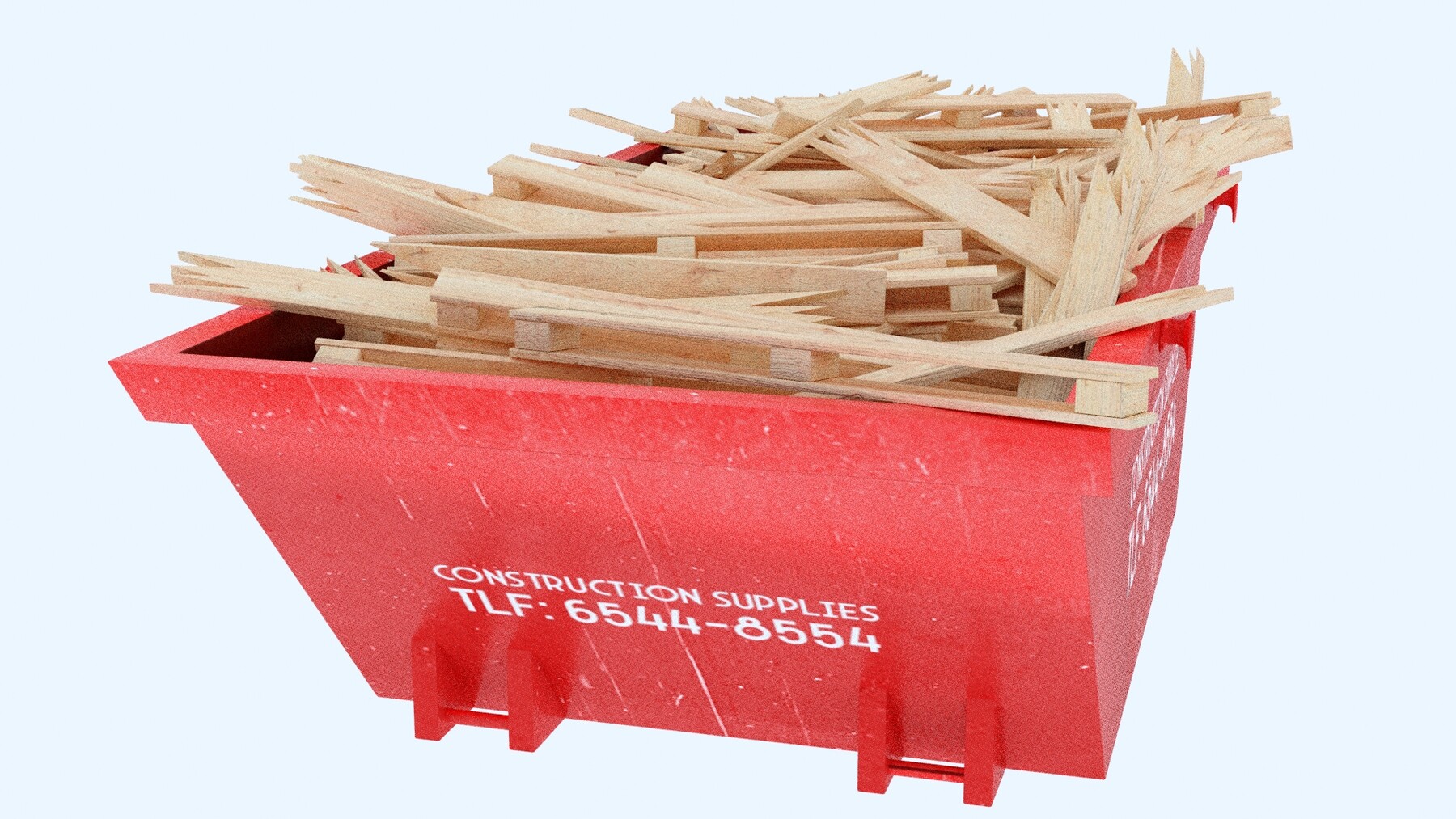 ArtStation - Industrial Container with broken pallets | Game Assets