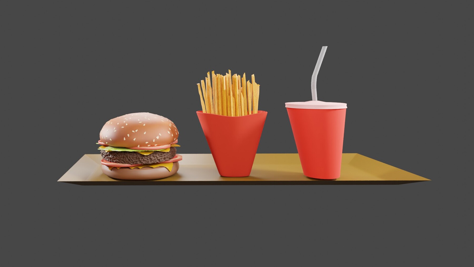 ArtStation - 3D Burger Set | Game Assets