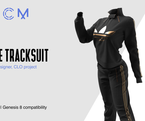 ArtStation - Female Tracksuit | Marvelous Designer | CLO3D project ...