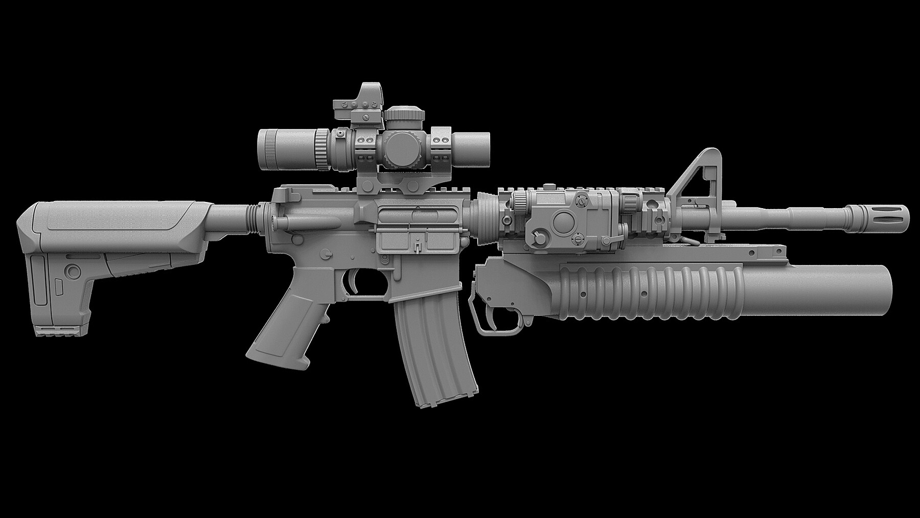 ArtStation - M4/M203 | Resources
