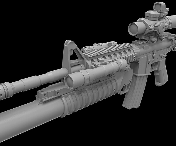ArtStation - M4/M203 | Resources
