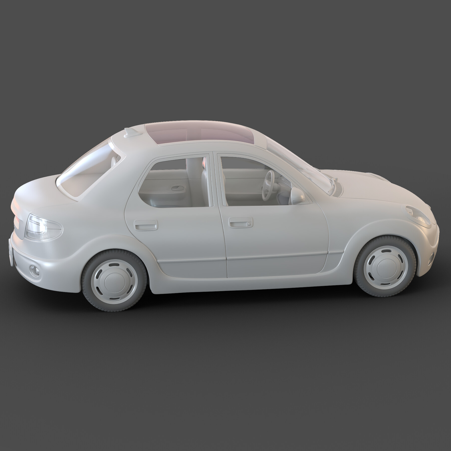 ArtStation - Cartoon Sedan Car | Resources