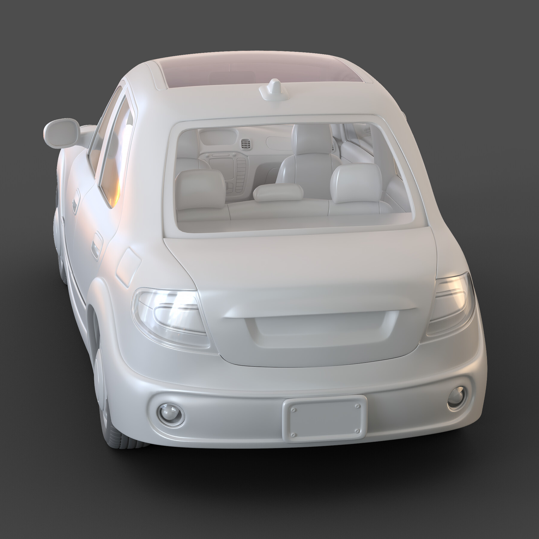 ArtStation - Cartoon Sedan Car | Resources