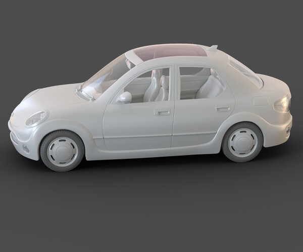 ArtStation - Cartoon Sedan Car | Resources
