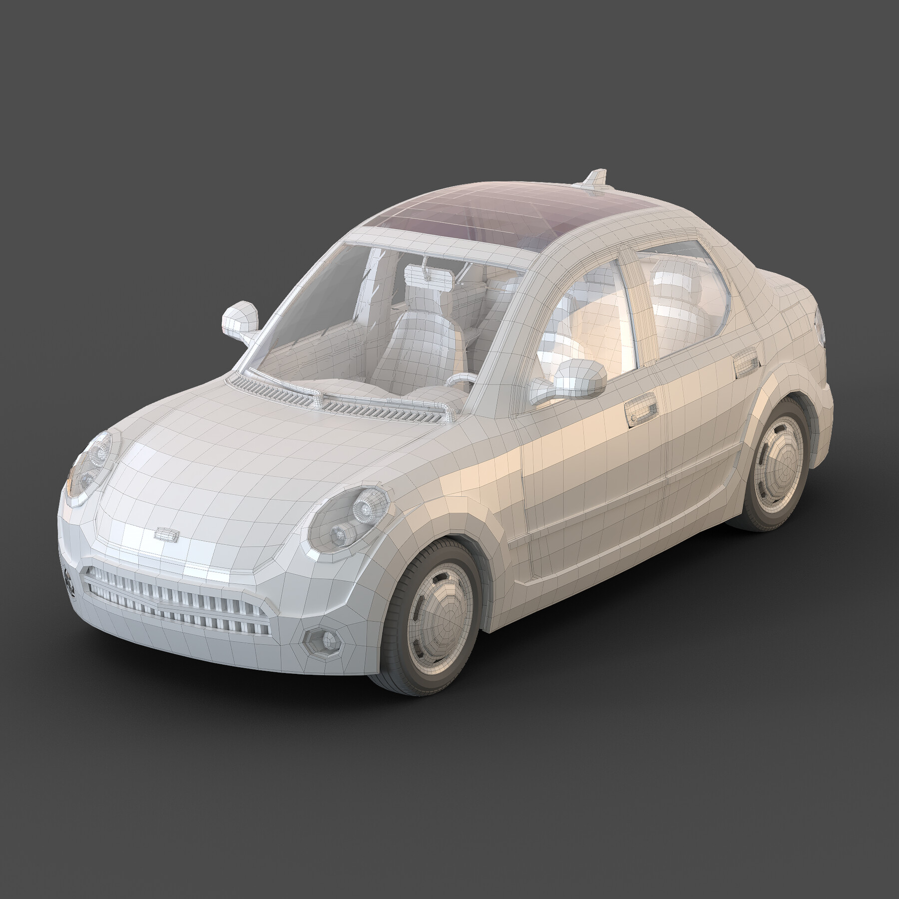 ArtStation - Cartoon Sedan Car | Resources