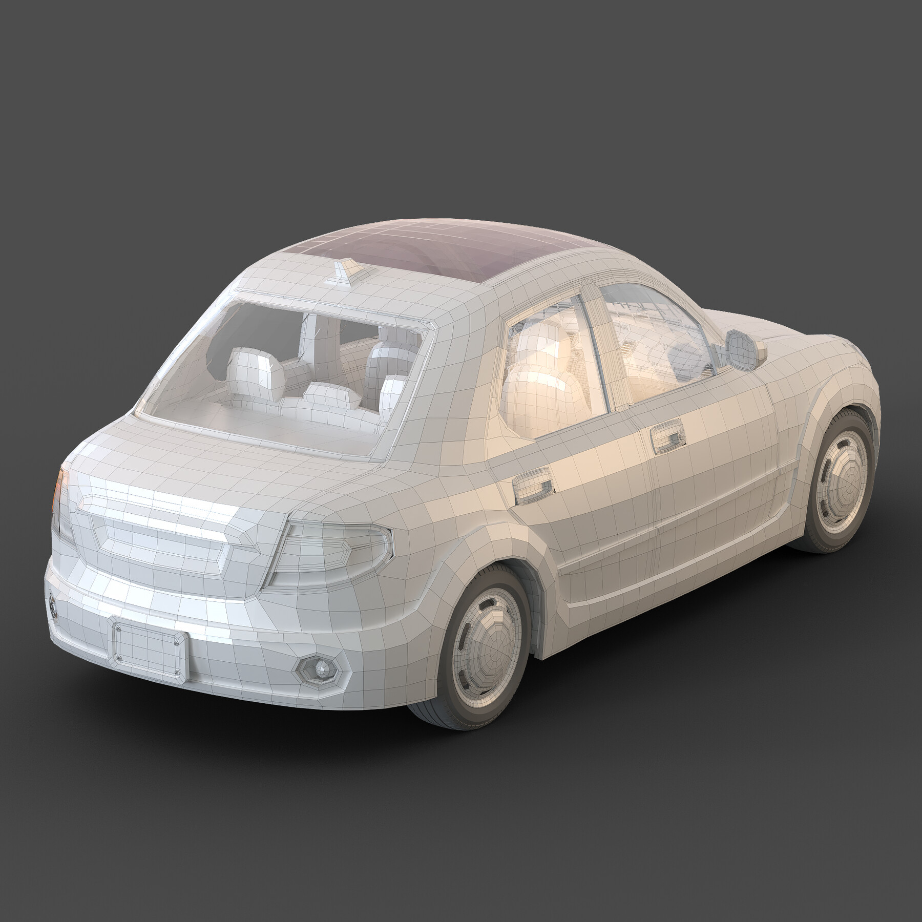 ArtStation - Cartoon Sedan Car | Resources