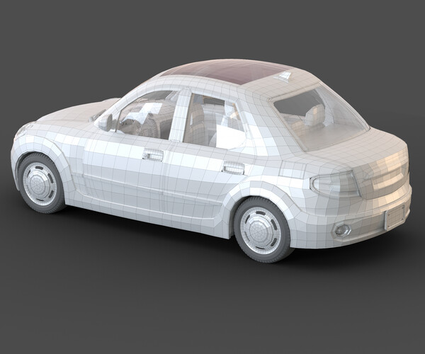 ArtStation - Cartoon Sedan Car | Resources