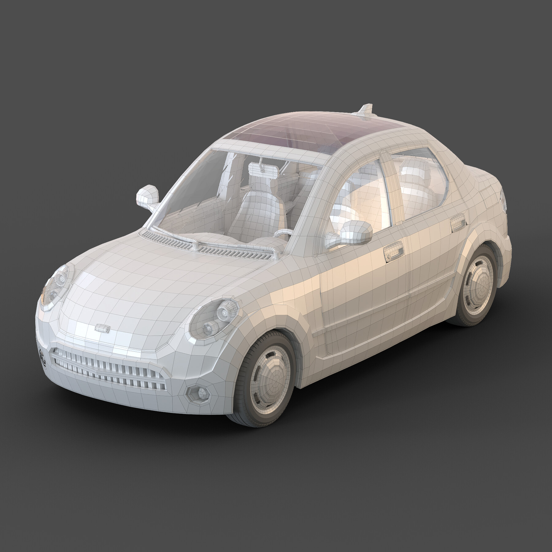 ArtStation - Cartoon Sedan Car | Resources