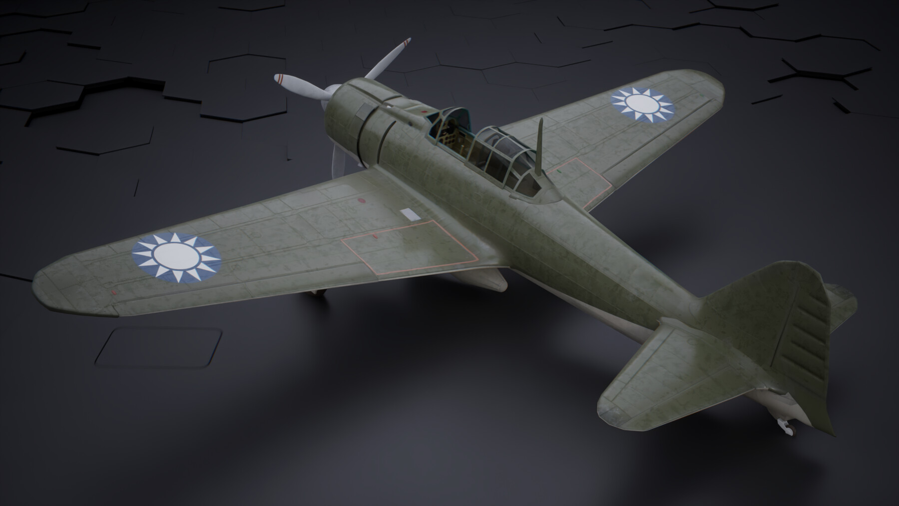 Vojtěch Vejtasa - Mitsubishi A6m2 Zero - ww2 Japan plane 3d model