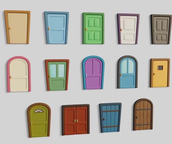 ArtStation - Cartoon Doors Collection 3 | Resources