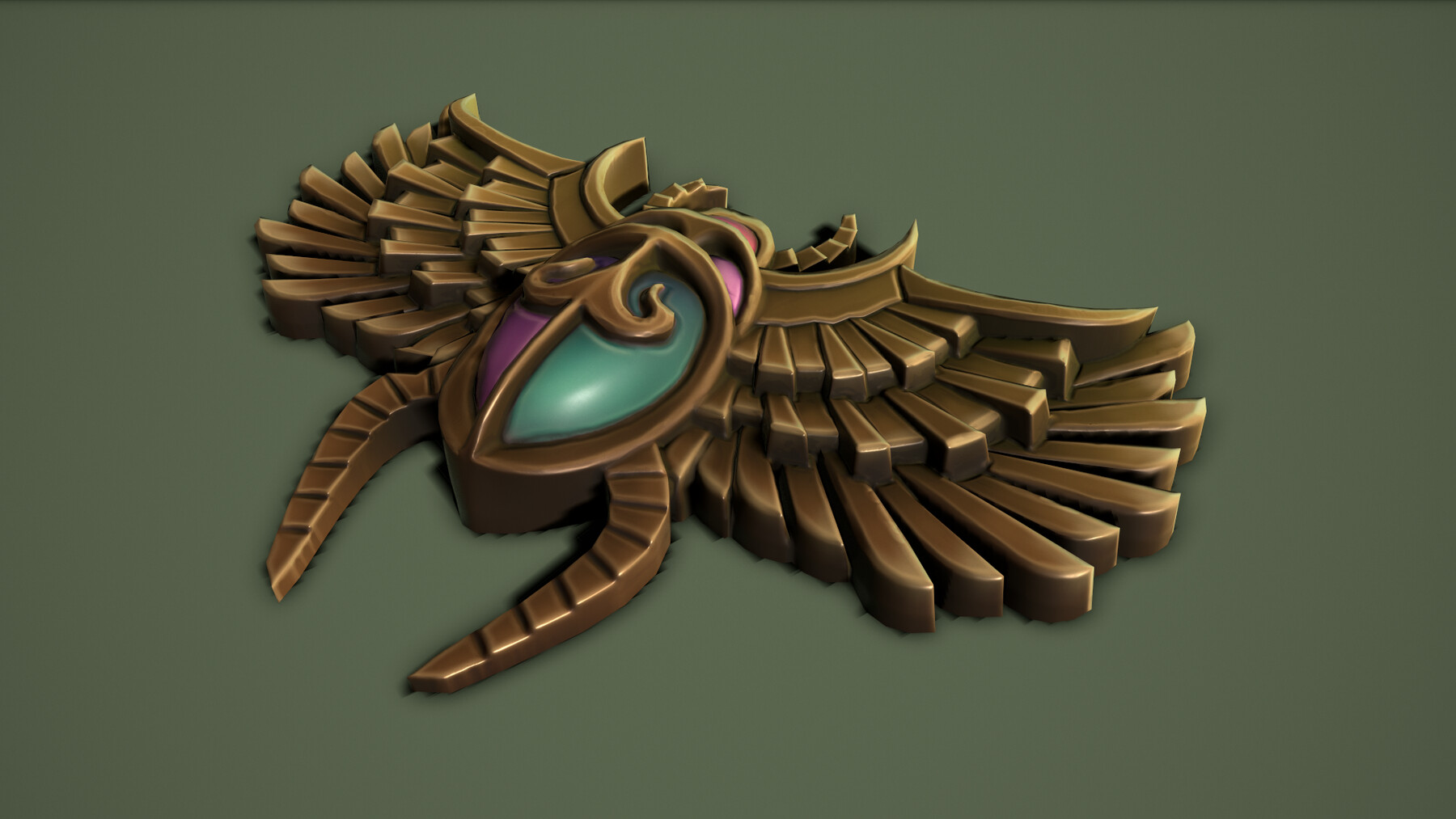 ArtStation - Scarab Bas-Relief | Game Assets