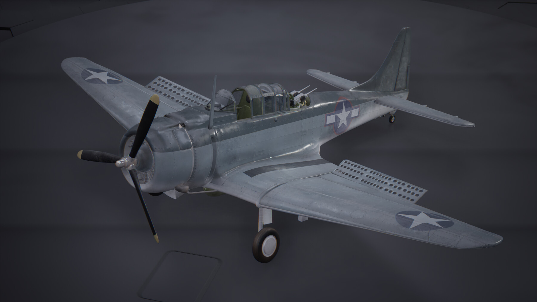 ArtStation - Douglas SBD Dauntless - US ww2 airplane 3d model | Resources