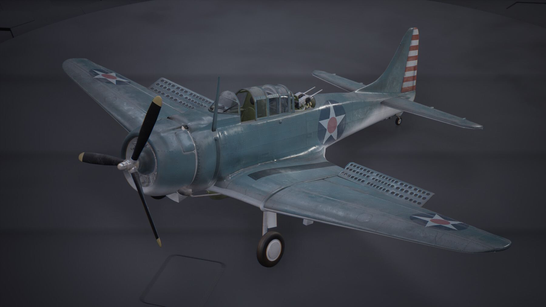 ArtStation - Douglas SBD Dauntless - US ww2 airplane 3d model | Resources