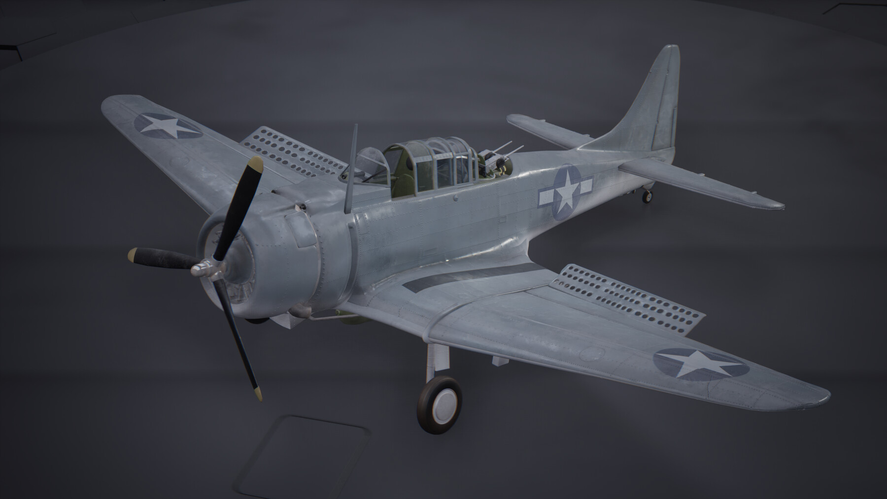ArtStation - Douglas SBD Dauntless - US ww2 airplane 3d model | Resources