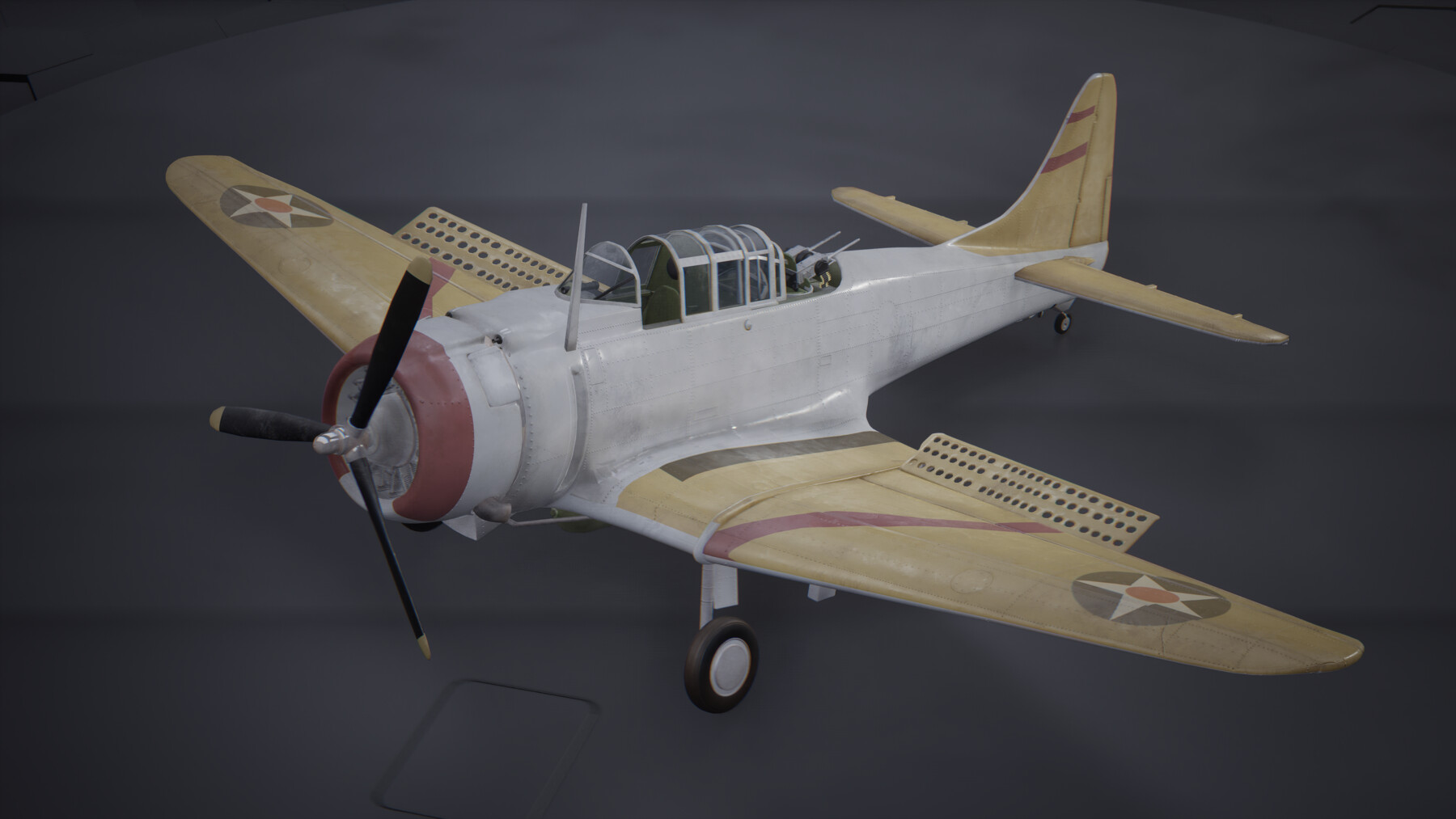 ArtStation - Douglas SBD Dauntless - US ww2 airplane 3d model | Resources