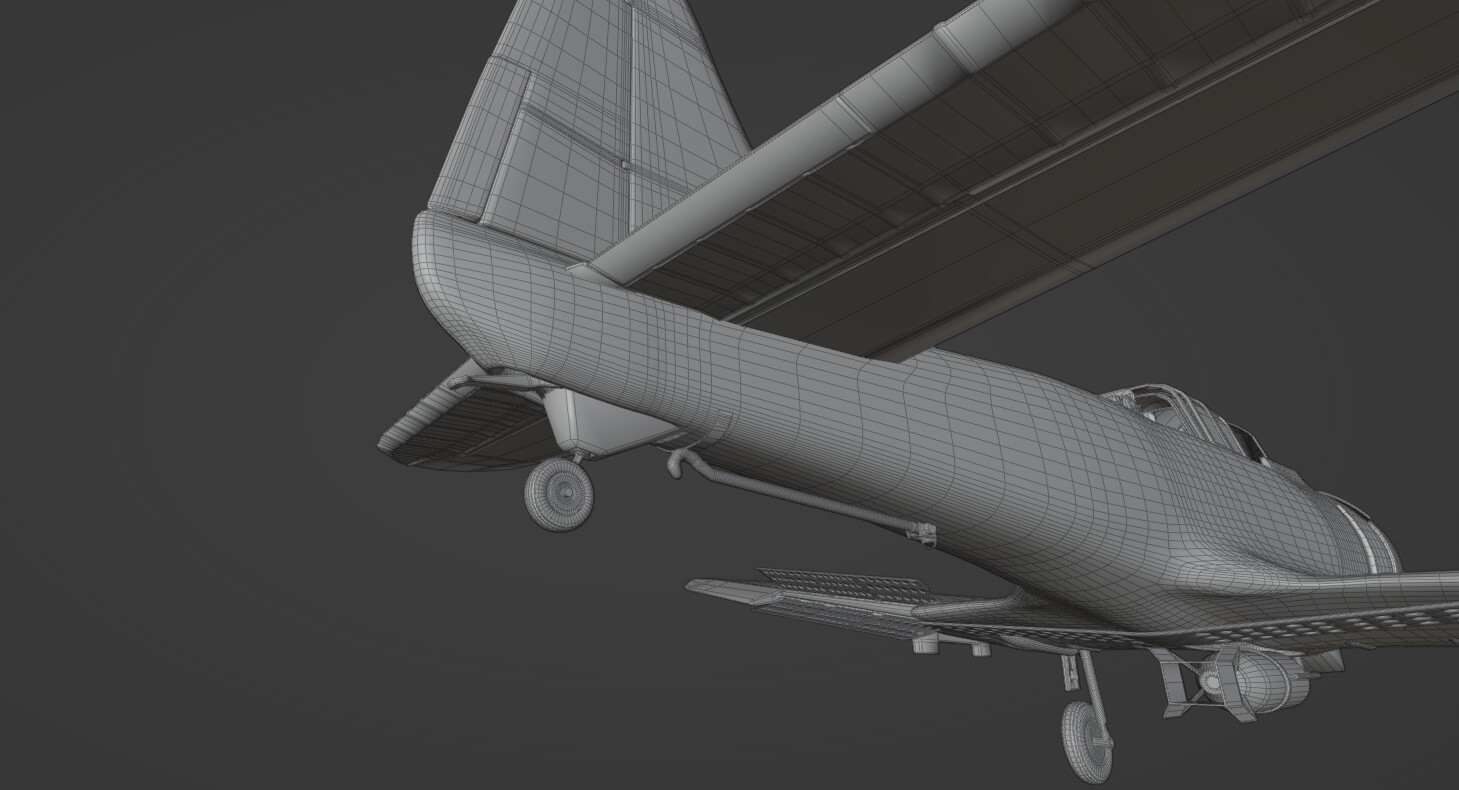 ArtStation - Douglas SBD Dauntless - US ww2 airplane 3d model | Resources