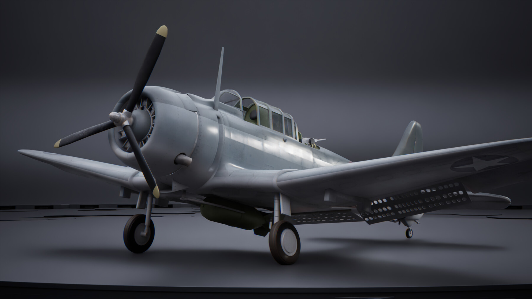 ArtStation - Douglas SBD Dauntless - US ww2 airplane 3d model | Resources