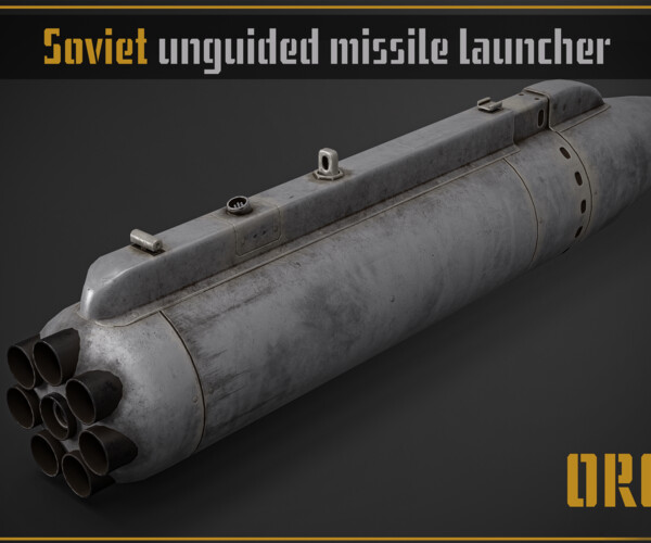 ArtStation - Game ready model of soviet ORO-57K unguided missile ...