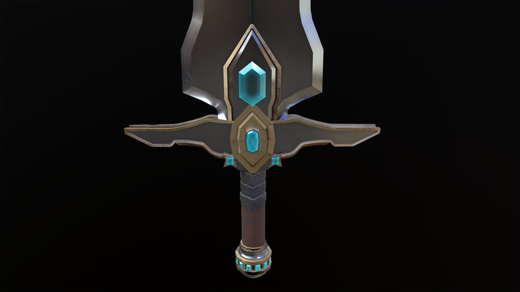 ArtStation - Stylized Low-Poly Sword | Game Assets