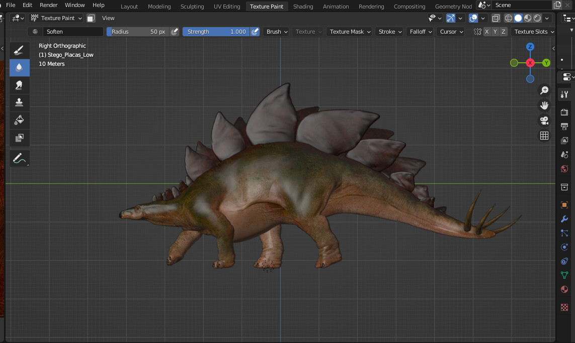 ArtStation - Stegosaurus Animal 3d Model | Game Assets
