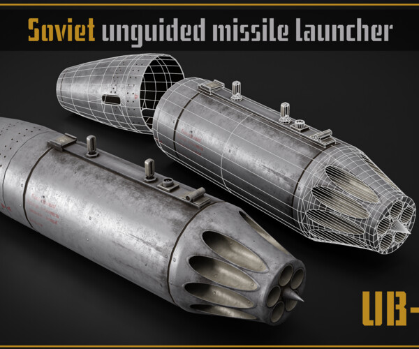 ArtStation - Game ready model of soviet UB-16-57 unguided missile ...