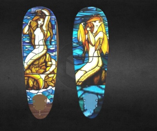 ArtStation - Mermaid Surfboard Low Poly UW Unwrapped | Game Assets