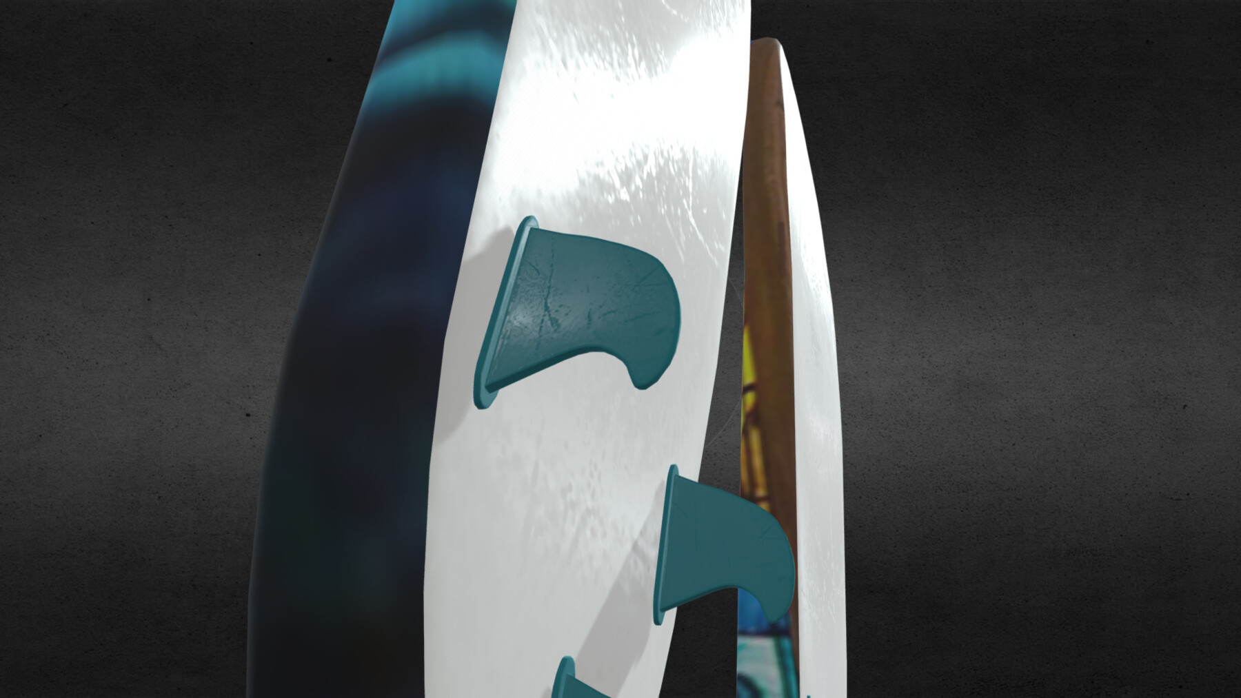 ArtStation - Mermaid Surfboard Low Poly UW Unwrapped | Game Assets