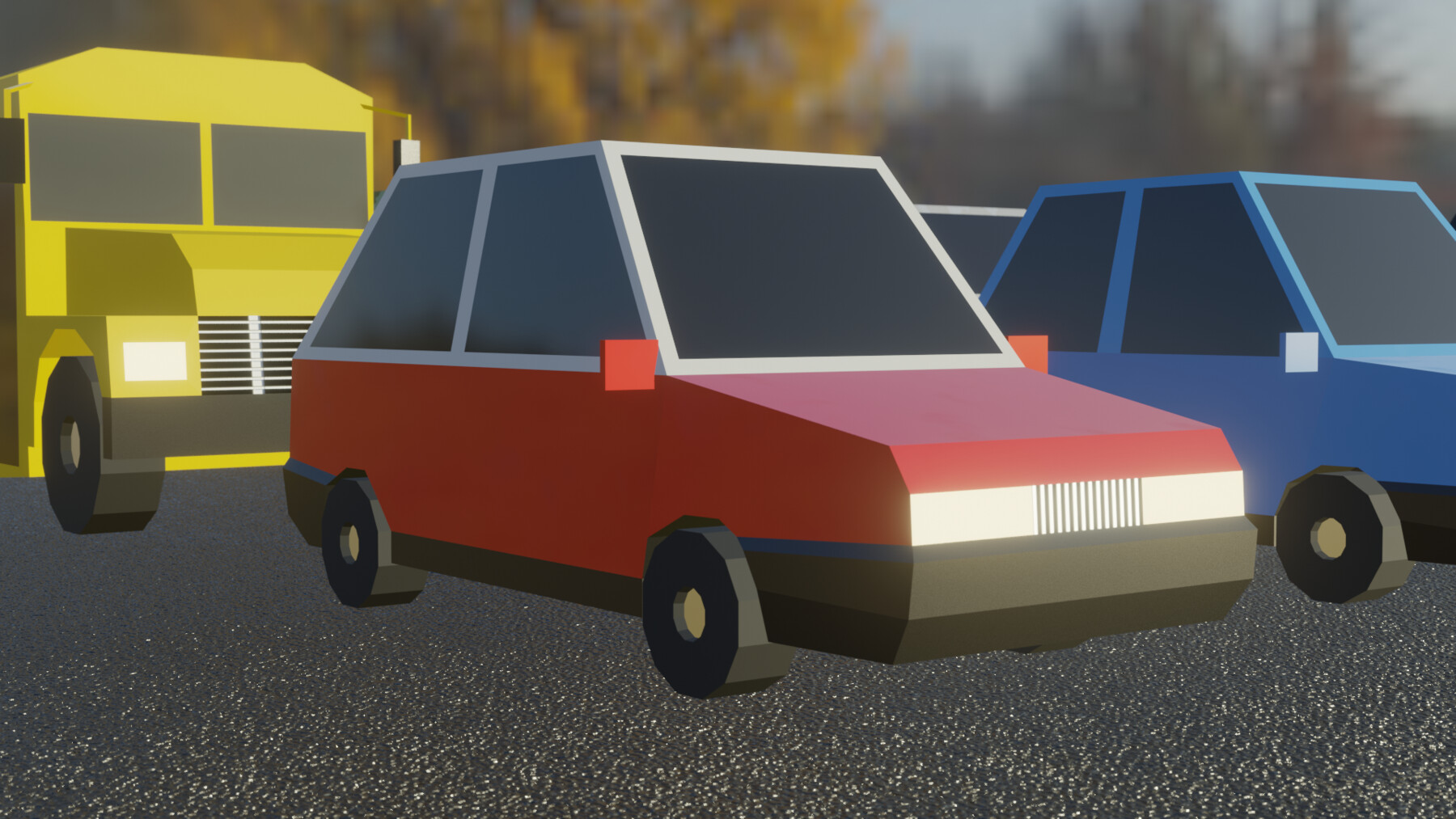 ArtStation - collection of low poly vehicles (stylized) | Game Assets