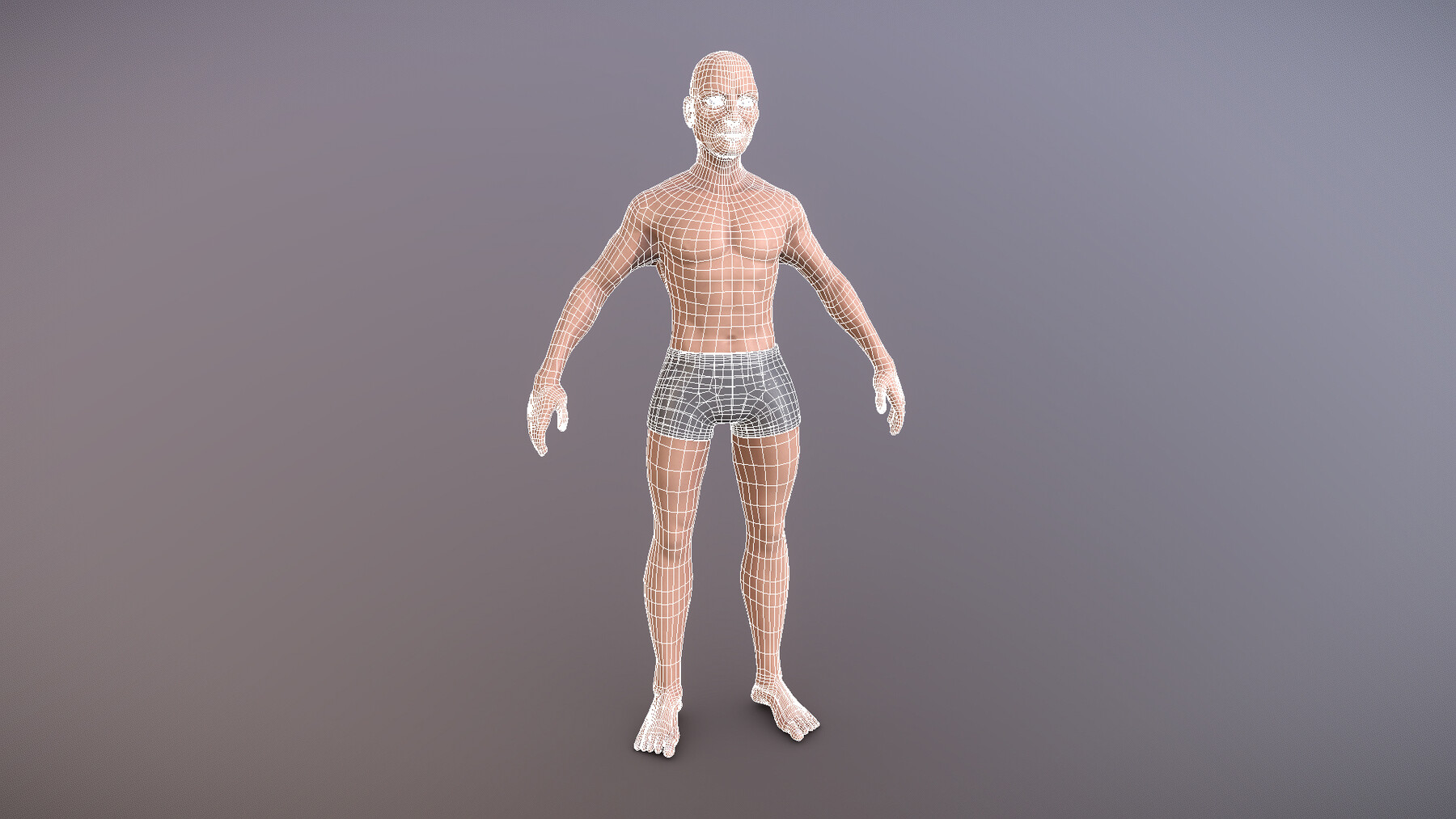 ArtStation - Stylized Male Base Mesh Low-poly 3D model | Game Assets